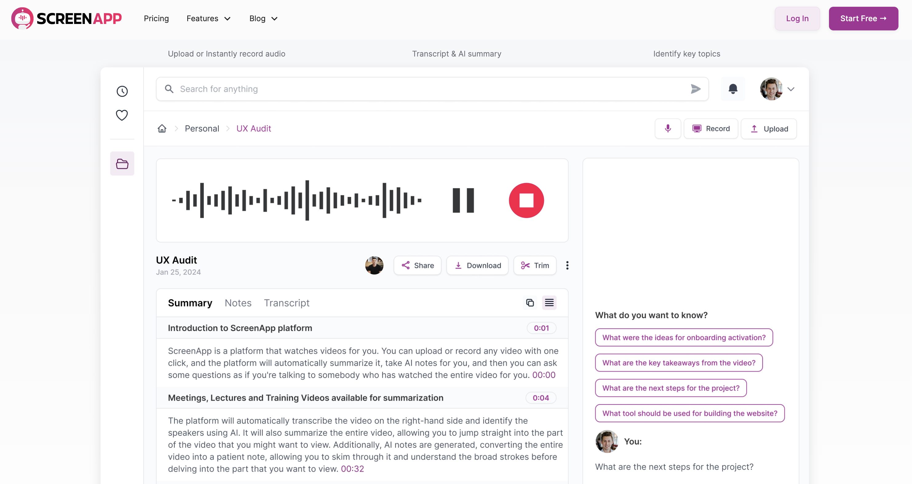 Top 10 AI tools for Audio for 2024 | ScreenApp Blog